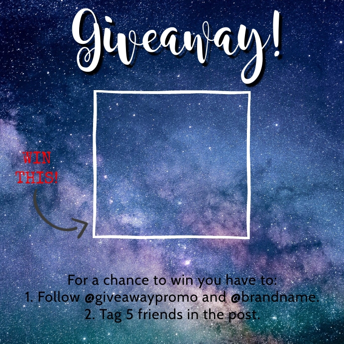 Giveaway contest Template | PosterMyWall