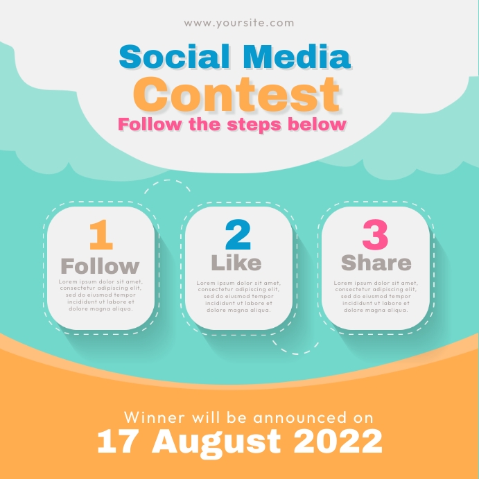 Giveaway Contest Template | PosterMyWall