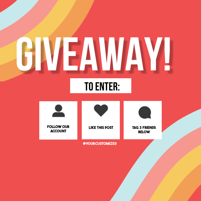 Giveaway Template | PosterMyWall