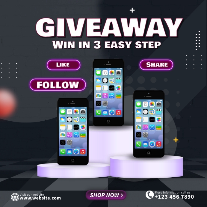 Giveaway Gadget Ads Template | PosterMyWall