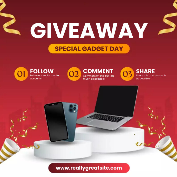 Giveaway Instagram Post Template | PosterMyWall