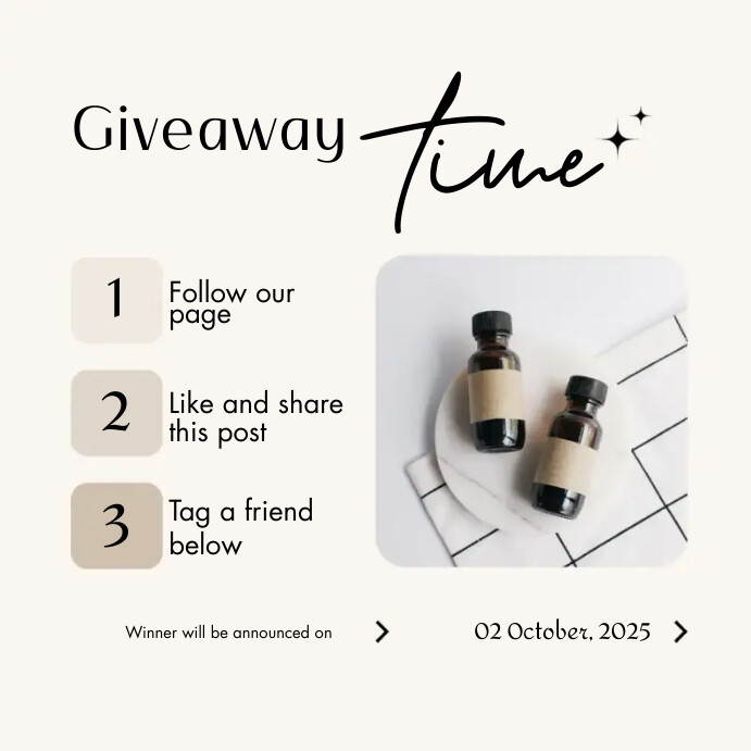 Giveaway Instagram Post Template | PosterMyWall