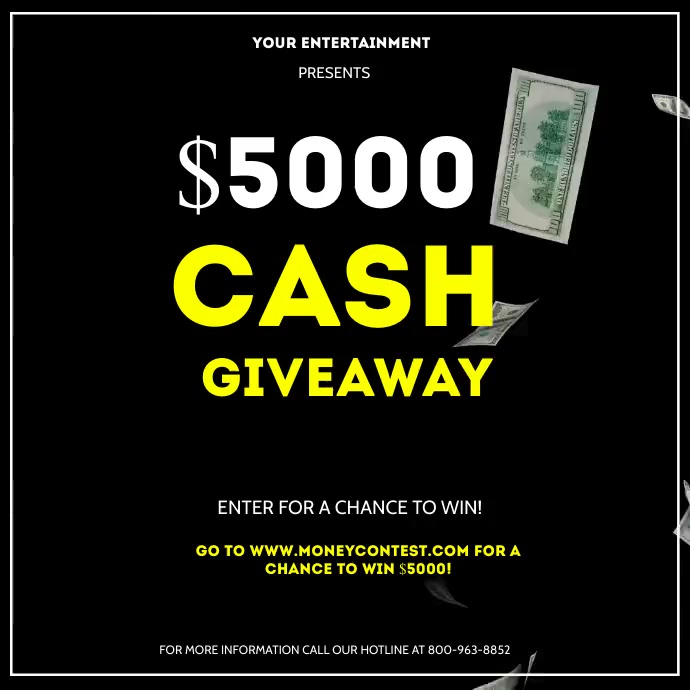 Giveaway Template | PosterMyWall