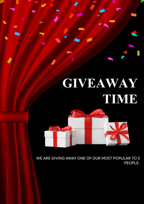 Plantilla de Giveaway Time | PosterMyWall