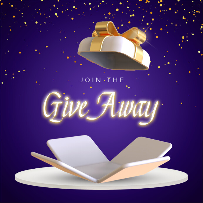 Giveaway Time Instagram Post Template | PosterMyWall