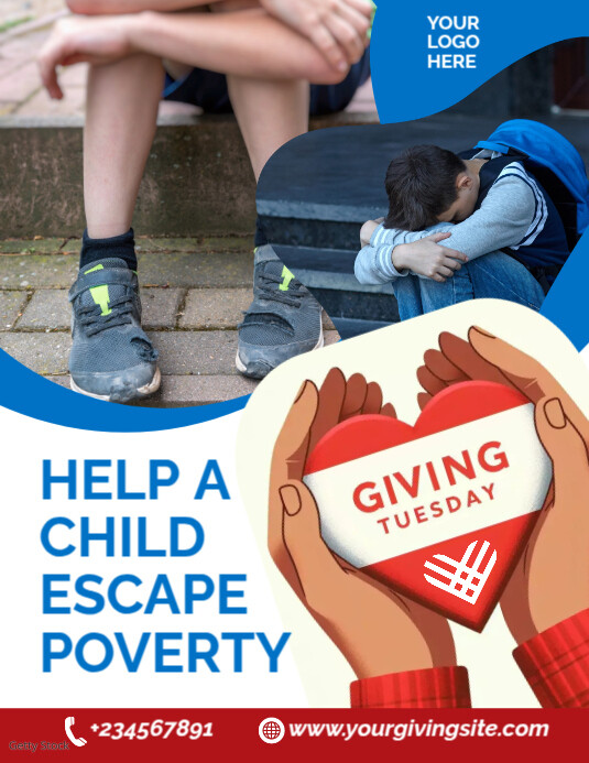 Copy of Givign Tuesday Fundraising Flyer Template | PosterMyWall