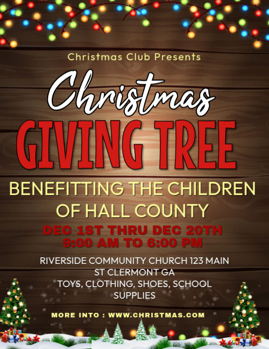 Giving Tree Flyer Template | PosterMyWall