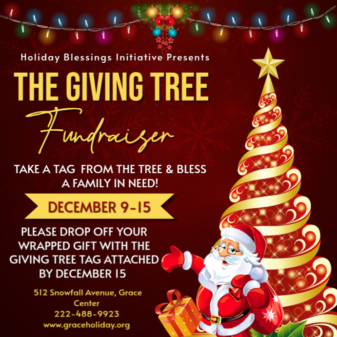 Giving Tree Fundraiser Flyer Template | PosterMyWall