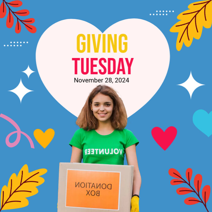 giving tuesday, charity poster Template | PosterMyWall