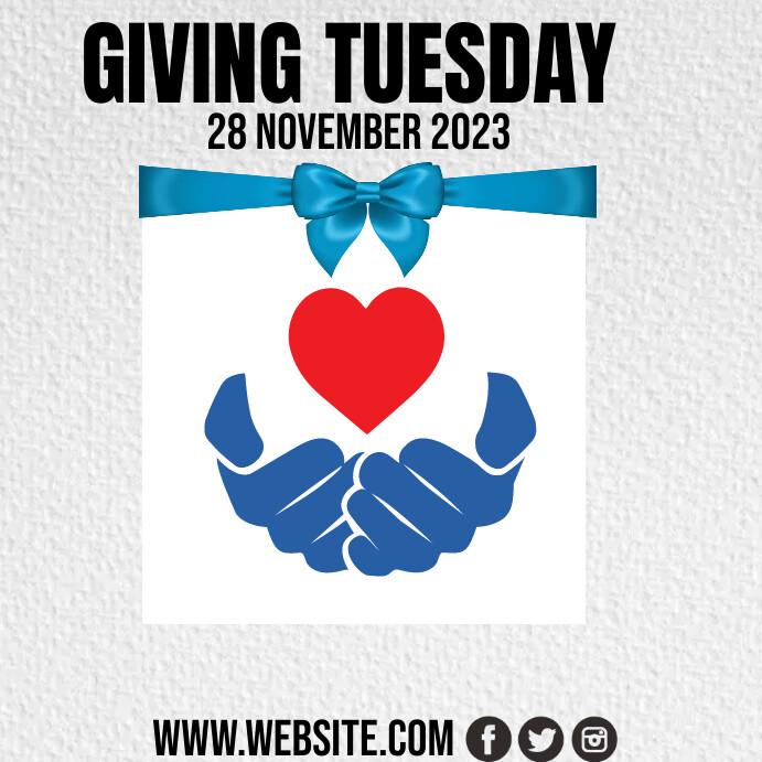 giving tuesday 28th november 2023 Template | PosterMyWall