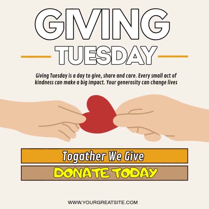 Giving Tuesday Template | PosterMyWall