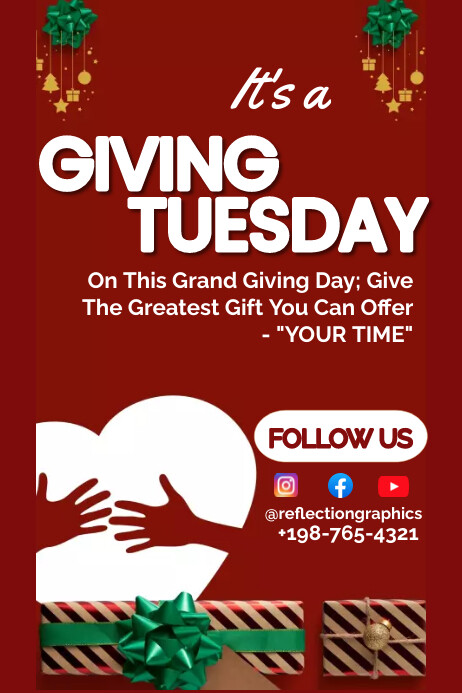 Giving Tuesday design template | PosterMyWall