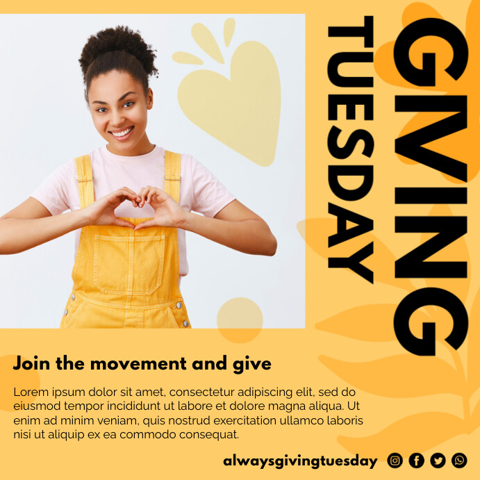 Giving Tuesday Template | PosterMyWall
