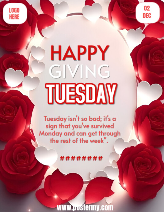 Giving tuesday design Template | PosterMyWall