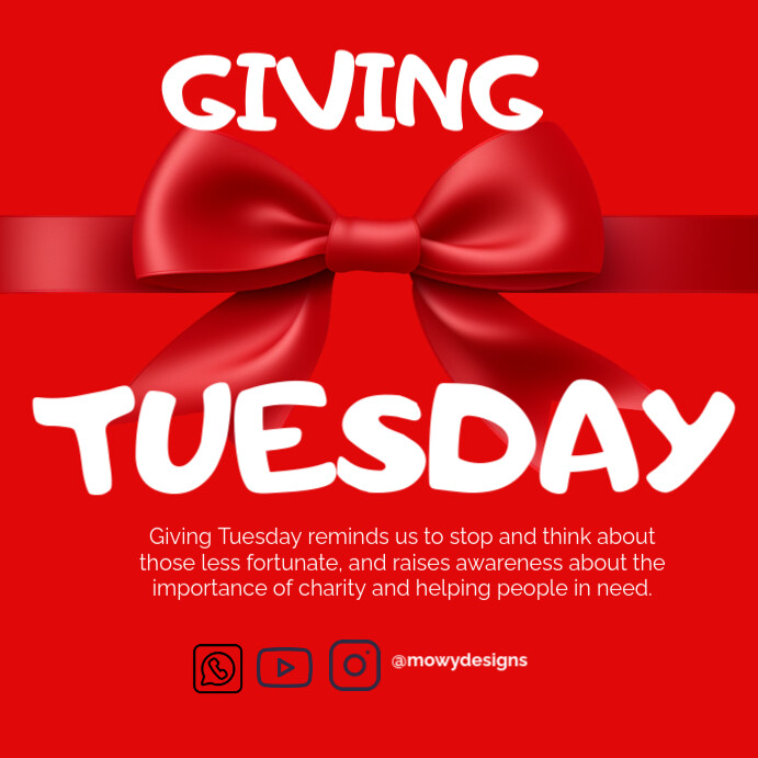 Giving Tuesday Template | PosterMyWall