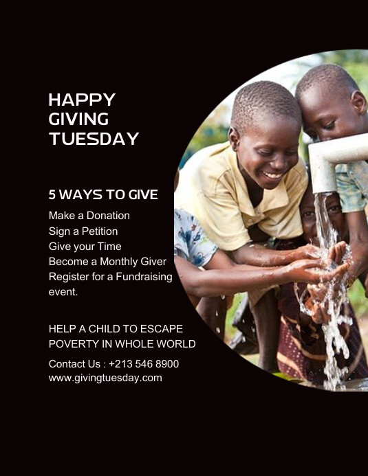 Plantilla de giving Tuesday FLYER DESIGN | PosterMyWall