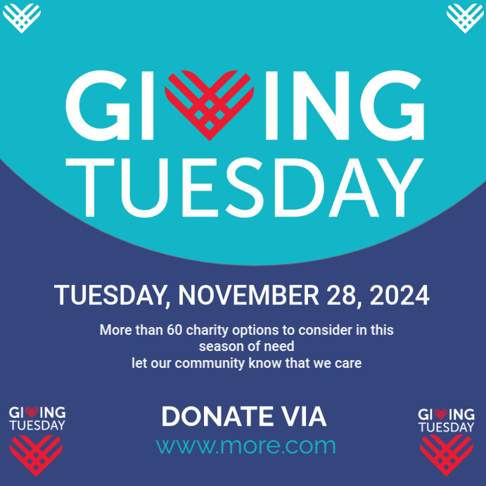 Giving Tuesday Instagram Poster Template | PosterMyWall