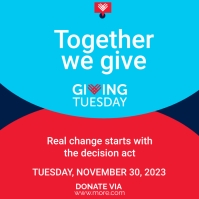 Giving Tuesday Instagram Poster Template | PosterMyWall