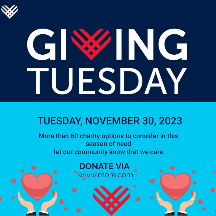 Giving Tuesday Instagram Poster Template | PosterMyWall