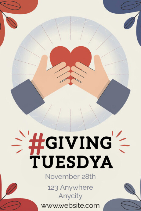 Giving Tuesday Poster Template | PosterMyWall