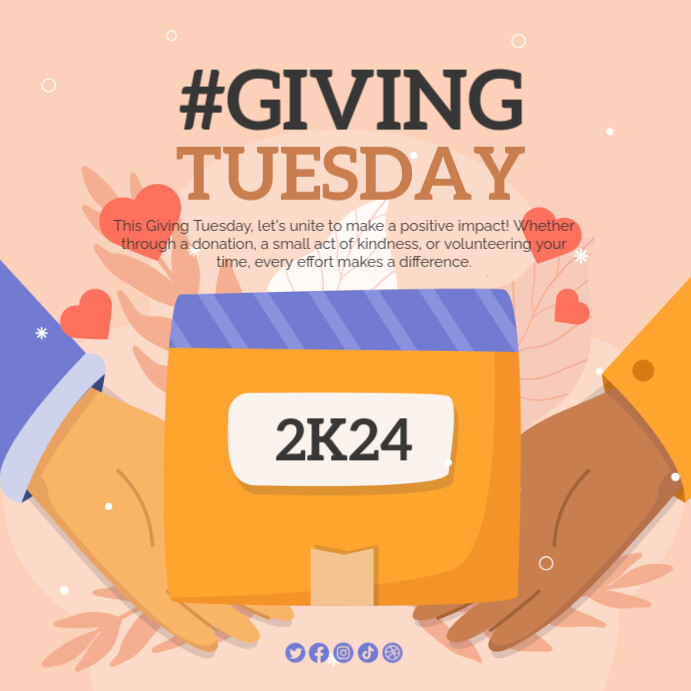 Plantilla de Giving Tuesday Poster Template Instagram Post | PosterMyWall