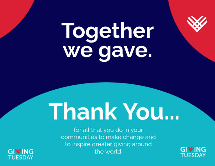 Giving Tuesday Thank you Flyer Template | PosterMyWall