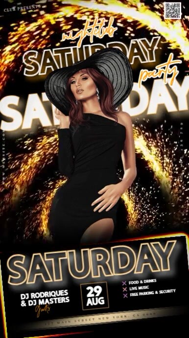 Copy of Glam Party Event Ad Video Design Template | PosterMyWall