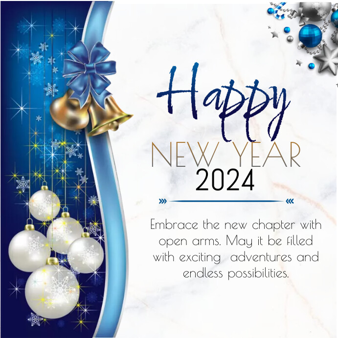 Glamorous New year poster Template | PosterMyWall