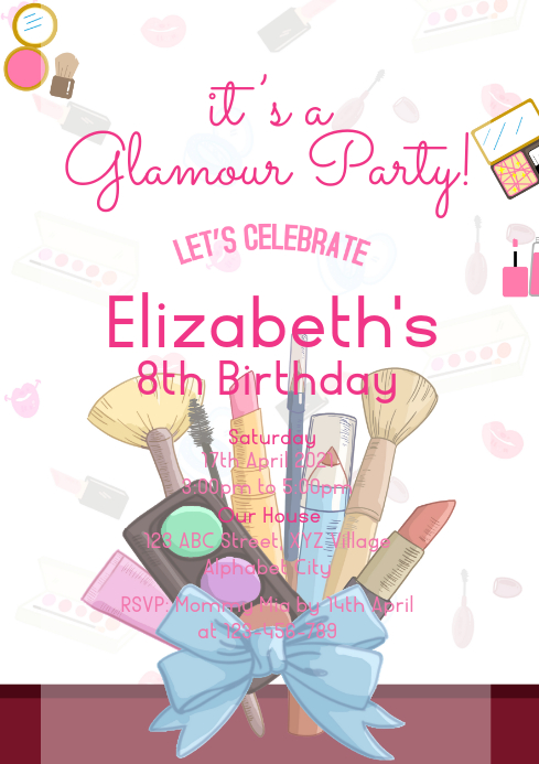 Glamour Party Invitation Template | PosterMyWall