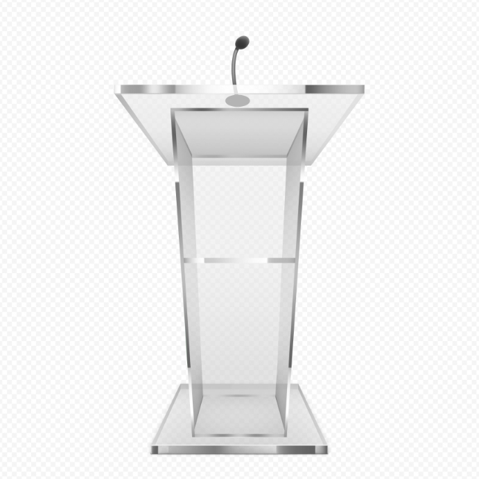 Copy of Glass pulpit podium tribune rostrum stand | PosterMyWall