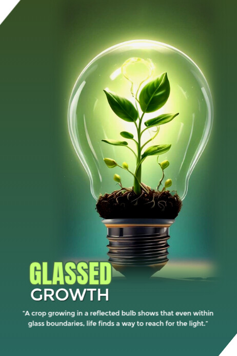 Glassed growth, growth, growing, grow Template | PosterMyWall