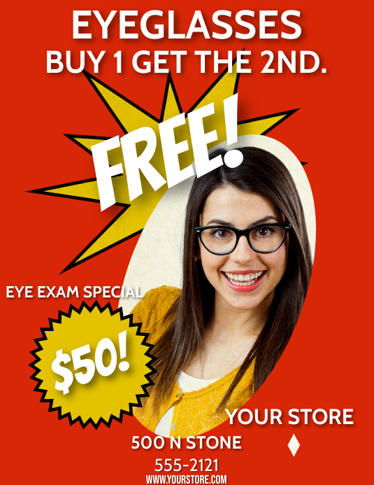 GLASSES Template | PosterMyWall