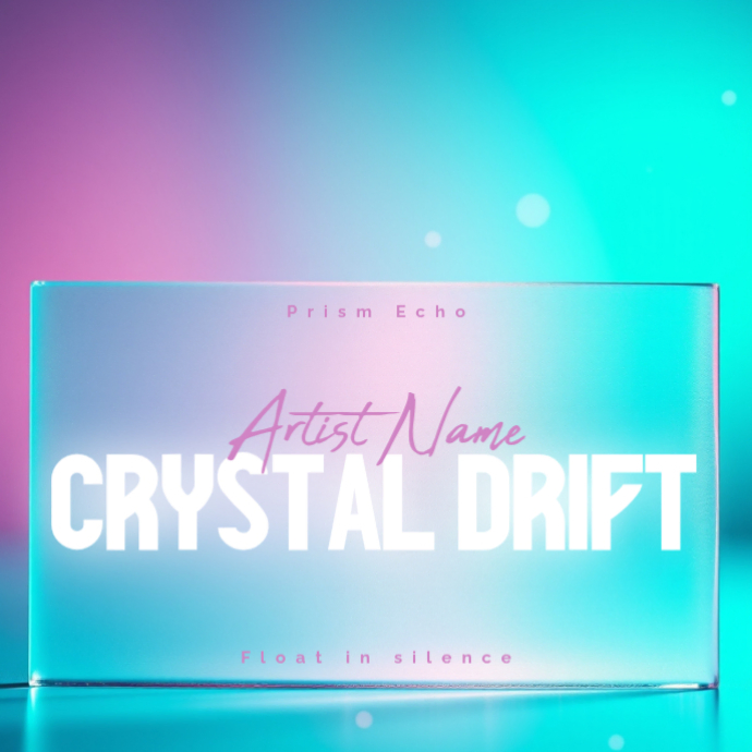 Glassmorphism Album Cover 2026 – Layered Crystal Template Modelo ...