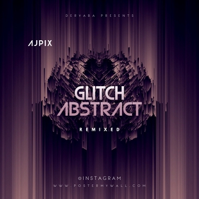 Deep Blue Abstract CD Cover Art Template | PosterMyWall