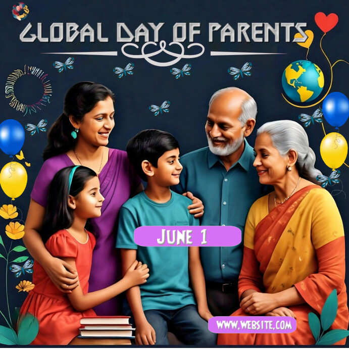 Global day of parents Template | PosterMyWall