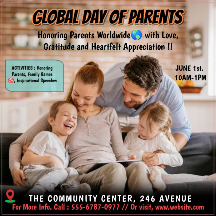 Global day of parents Template | PosterMyWall