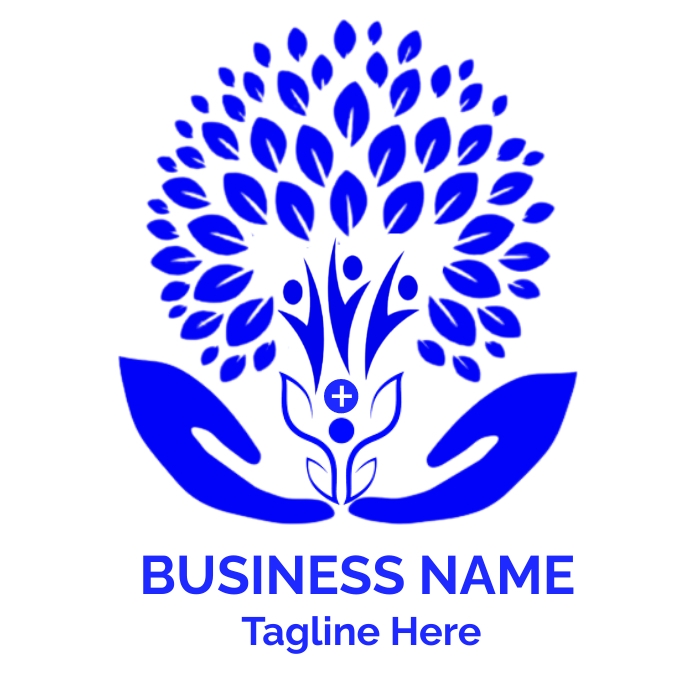 Global Family Heart Holding Hands Icon Logo Template | PosterMyWall