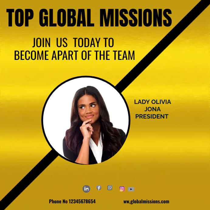 Global Missions , earth day , INTERNATIONL mi Template | PosterMyWall