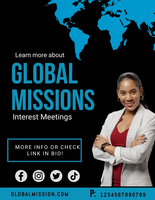 Copy of Global Missions Flyers, earth day flyers, | PosterMyWall