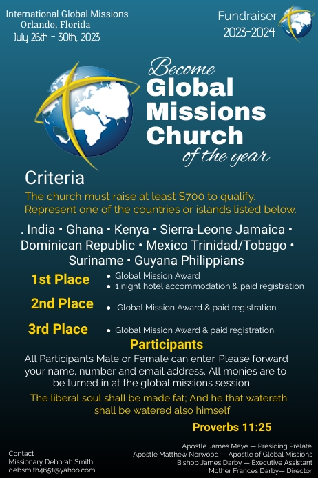 Global Missions Flyers, earth day flyers, Template | PosterMyWall