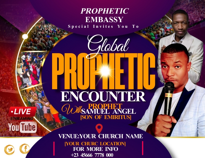 Global Prophecy (1) Template | PosterMyWall