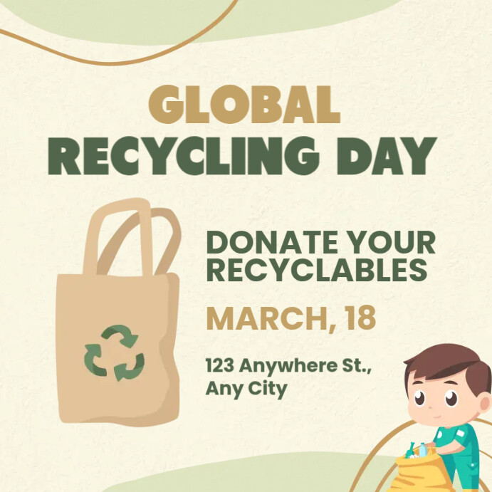 Global Recycling Campaign Template | PosterMyWall