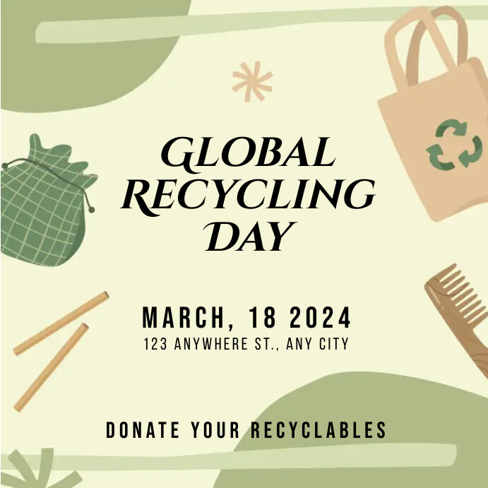 Plantilla de Global Recycling Day Instagram Post | PosterMyWall