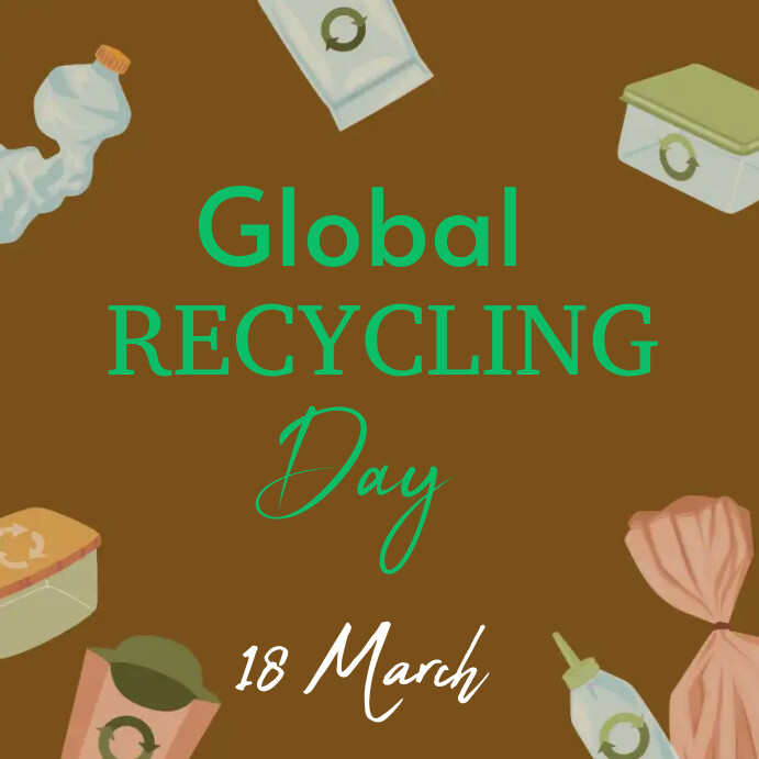 Global RECYCLING day online greetings cards Template | PosterMyWall