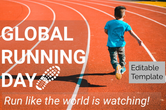 Plantilla de Global Running Day | PosterMyWall