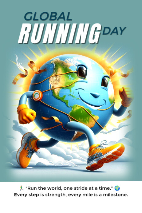 Copy of Global running day | PosterMyWall