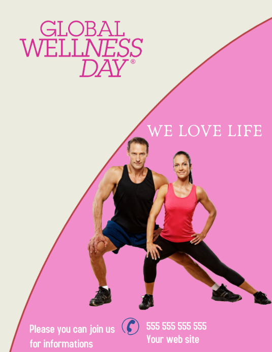 GLOBAL WELLNESS DAY FLYER Template | PosterMyWall