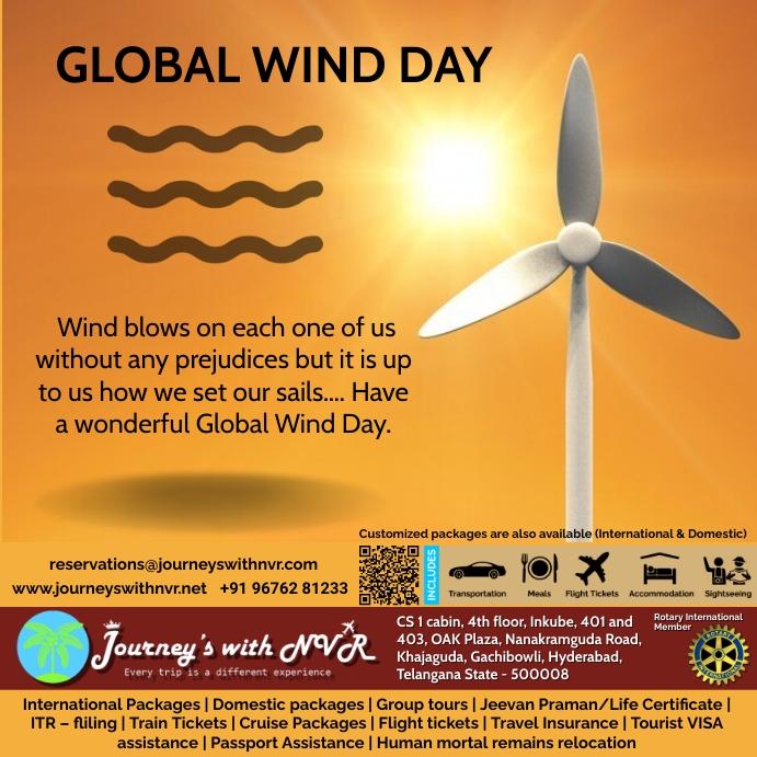 Global Wind Day Template | PosterMyWall