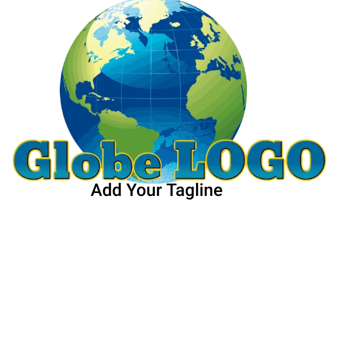 Copy of globe logo | globe icon design | PosterMyWall
