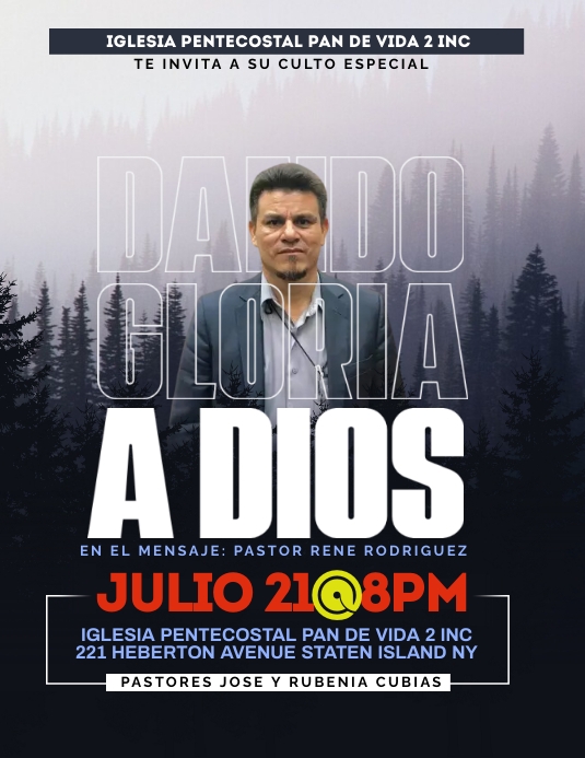 GLORIA A DIOS Template | PosterMyWall